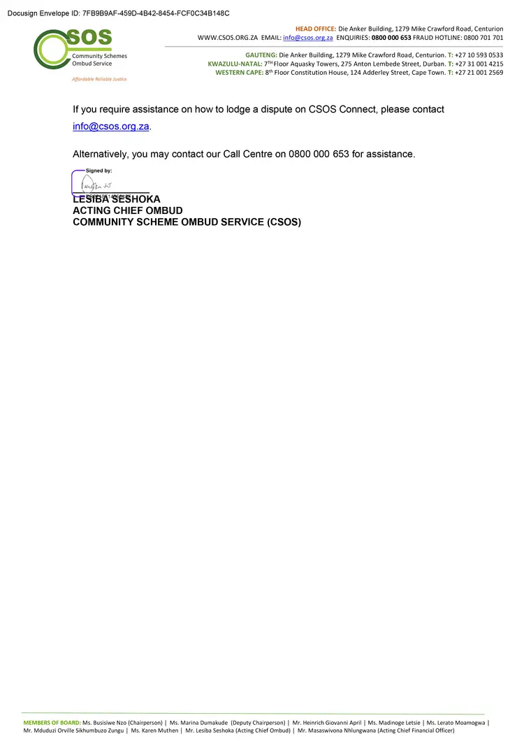 Lodgement of new disputes via CSOS Connect – effective 01 April 2026 – CSOS